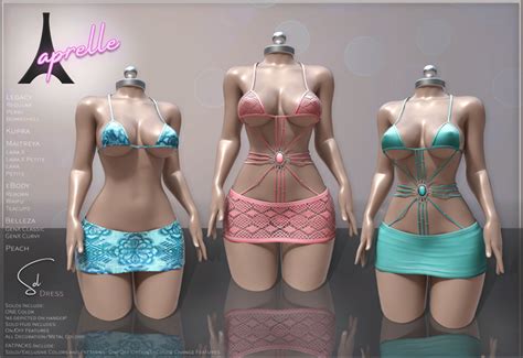 Second Life Marketplace Aprelle Sol Dress Demo