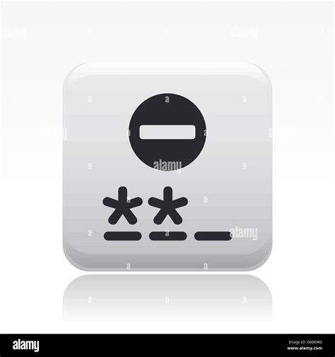 Vector Illustration Of Single Isolated Password Icon Stock Vector Image