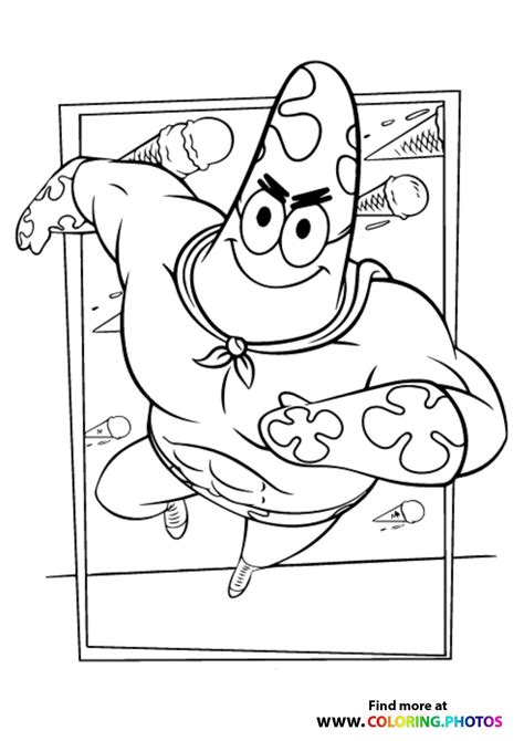 Spongebob And Patrick Coloring Page