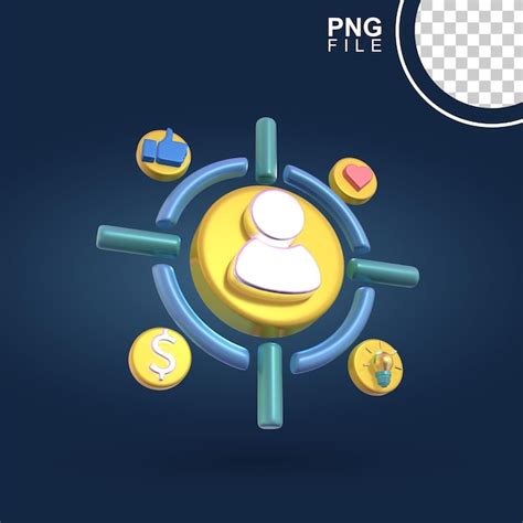 Premium Psd Marketing Customer Focus In 3d