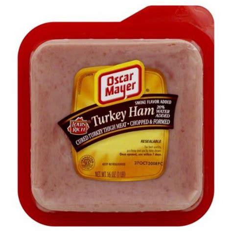 Oscar Mayer Chopped Turkey Ham 16 Oz Ralphs