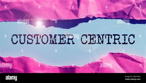 Conceptual Caption Customer Centric Business Concept Process Of