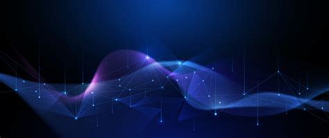 Vector Digital Datum Molecule Background Big Data Hi Tech Technology