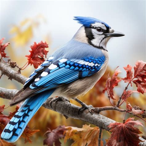 Premium Ai Image Stunning Blue Jay