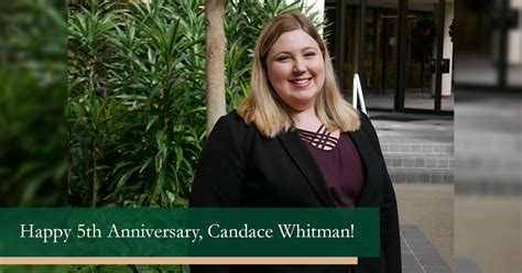 Happy 5th Anniversary Candace Whitman Advocate Capital Inc