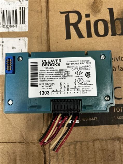 Cleaver Brooks Burner Control Data Module 17000 Picclick Ca