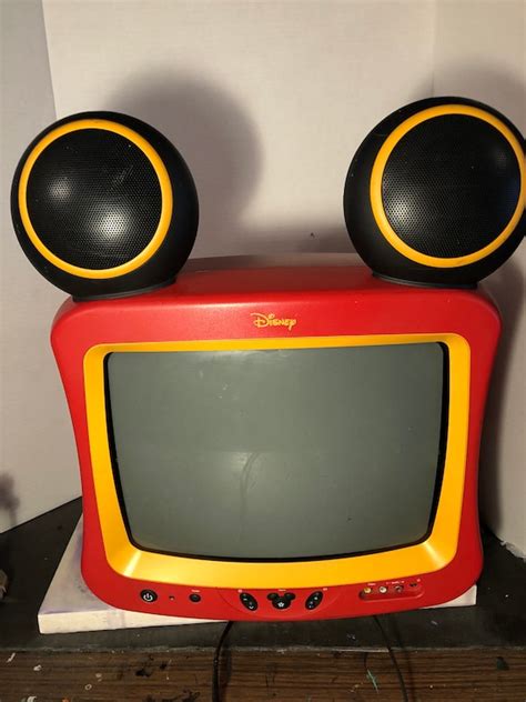Vintage Mickey Mouse Themed Television Colour Tv Awesome Etsy