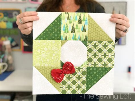 Holiday Wreath Block Pattern Pdf Includes Instructions For 6 Inch And 12 Inch Finished Blocks