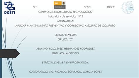 Reglas Y Normas De Seguridad E Higiene De Una Sala De Computo Pptx