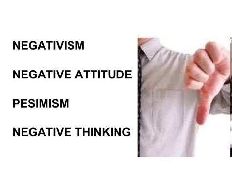 Dealing With Negativism Adrianas Ppt Ppt