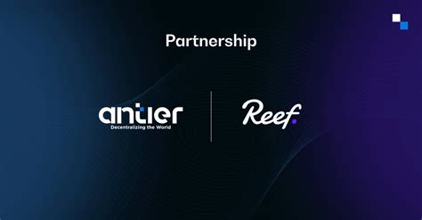 Antier X Reef Chain Propulser La Prochaine Grande Mise à Niveau De La