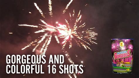Gorgeous And Colorful 16 Shots By Diamond Fireworks No Sound New