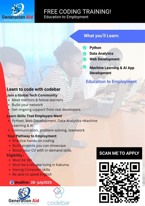 Techforgood Codingforall Ai4refugees Generationaid Codebar Digitalempowerment