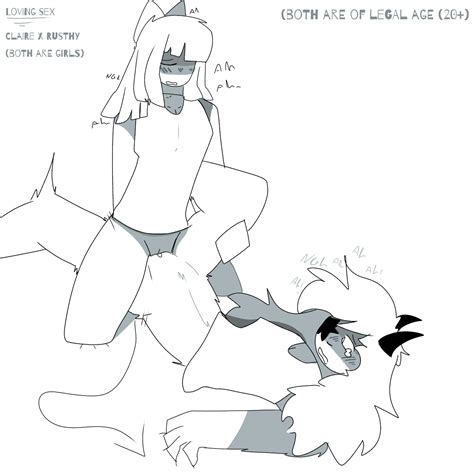 Rule 34 2girls Aged Up Blush Blushing Bottomless Bottomless Female Claire Fundamental Paper