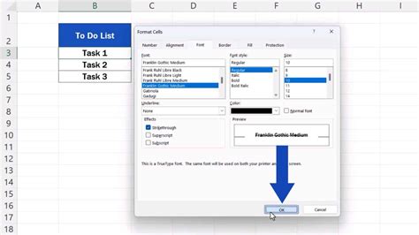How To Strikethrough In Excel