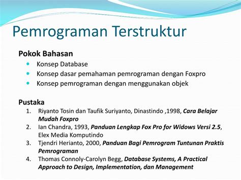 Ppt Pemrograman Terstruktur Powerpoint Presentation Free Download Id 2624514