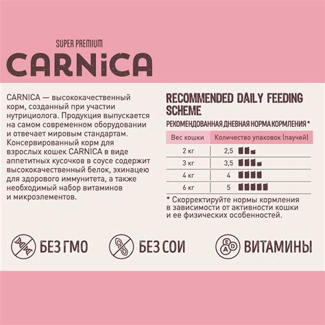 Корм для кошек Carnica 85г с лососем кусочки в соусе консервированный ...
