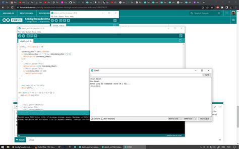 Sendig Hexadecimal Numbers Through Serial Connection With Uno Programming Arduino Forum