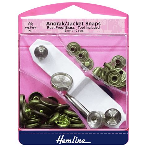 Brass Snaps Antique Brass