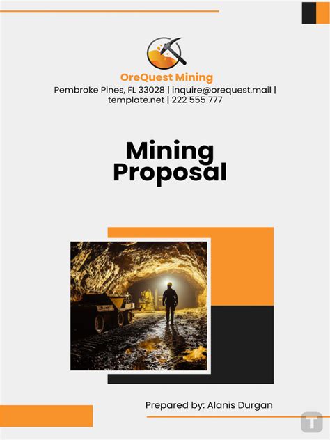 Mining Proposal Template Pdf