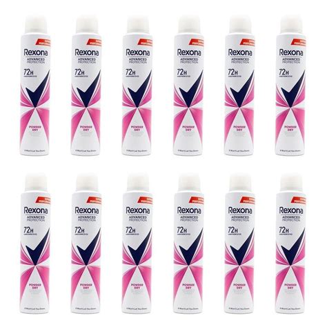12pk Rexona Women 200ml Antiperspirant Deodorant Spray 72h Protection