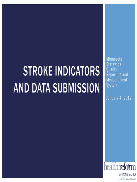 Fillable Online Stroke Indicators Fax Email Print Pdffiller