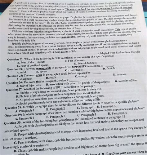 A Phobia Is A Stronger Fear Of Something Studyx