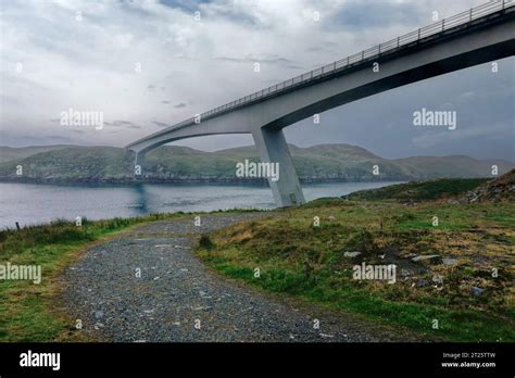 The Scalpay Bridge Is A Cable Stayed Bridge That Connects The Isle Of
