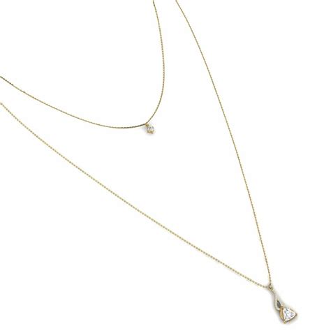 Achetez Collier Pour Femme Mozetta En Or Jaune 375 Diamant 1 2 Carats