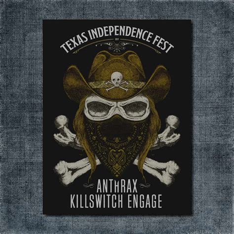 Anthrax Killswitch Engage Back Patch Anthrax Texas Independence Fest