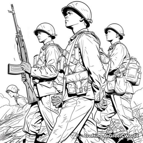 Realistic Army Coloring Pages Free And Printable