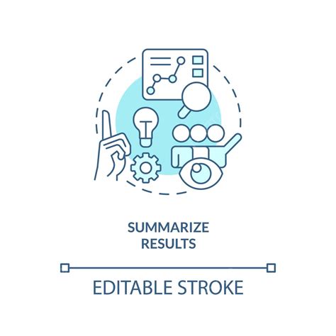 Summarize Results Turquoise Concept Icon Analyze Feedback Complex
