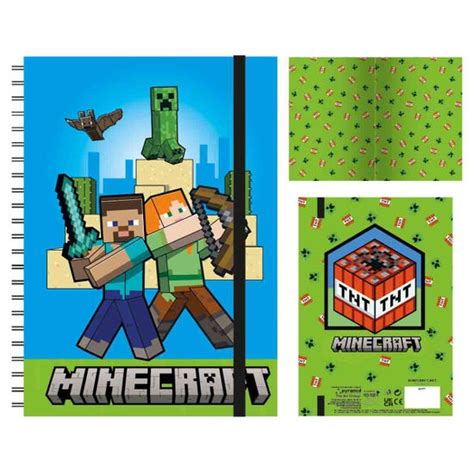Minecraft Steve And Alex A5 Notebook Robert Dyas