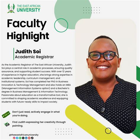 Facultyhighlight Educationmatters The East African University