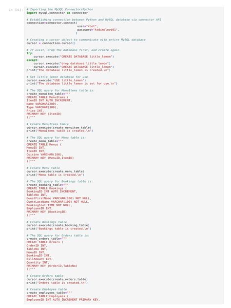 Little Lemon Analysis And Report Solved Pdf Databases Menu Computing