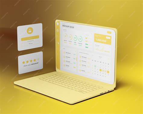 Premium Psd Ui And Ux Interface Design For Laptop Device