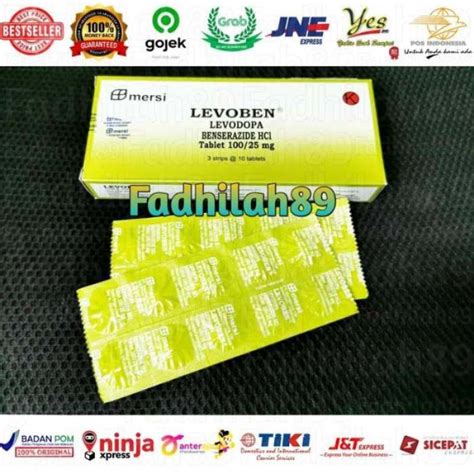 Jual Levoben Levodopa 100 Mg Benserazide 25 Mg Box 30 Tablet