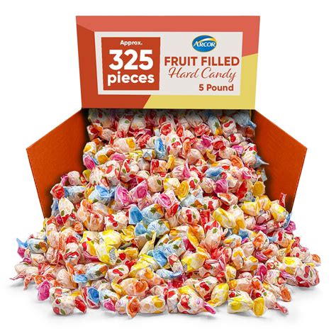 Arcor Fruit Filled Candy Hard Bulk Candy 5 Pounds Approx 325 Candy Variety
