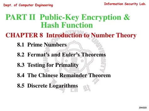 Ppt Part Ii Public Key Encryption And Hash Function Powerpoint Presentation Id9338714