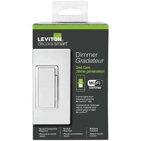 Leviton 2nd Generation White Decora Smart Dimmer Switch Home Hardware