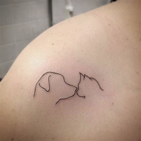 Tatuaje De Un Perro Y Un Gato Fotos