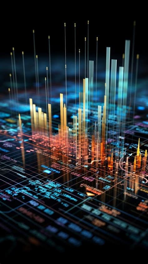 Financial Diagrams Representing Data And Analytics In A Business Context Stock Illustration