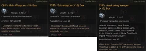 Adventurers Guide What Are Cliffs Weapons Black Desert Turkeymena