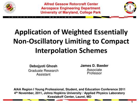 Ppt Application Of Weighted Essentially Non Oscillatory Limiting To Compact Interpolation