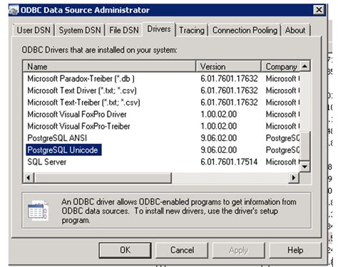 Postgres Bit Odbc Driver Treemen