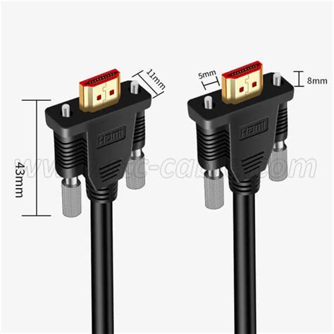Hdmi Cable With Dual Locking Screws China Stc Electronic Hong Kong