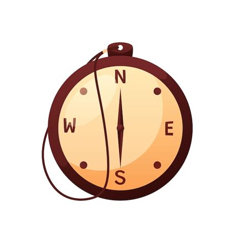 Premium Vector Geography Compass Isolated Vector Illustration