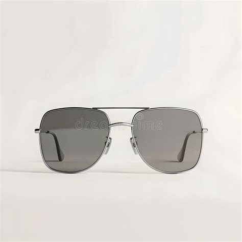 Stylish Square Aviator Sunglasses With Dark Lenses And Metal Frame