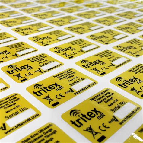 Waterproof Labels Weather Resistant Hi Tack Adhesive