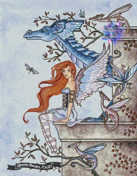 Hand Rendered Dragons And Dragonflies ©amy Brown The One With The